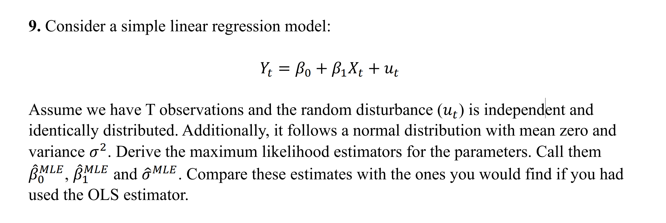 Solved Consider a simple linear regression | Chegg.com