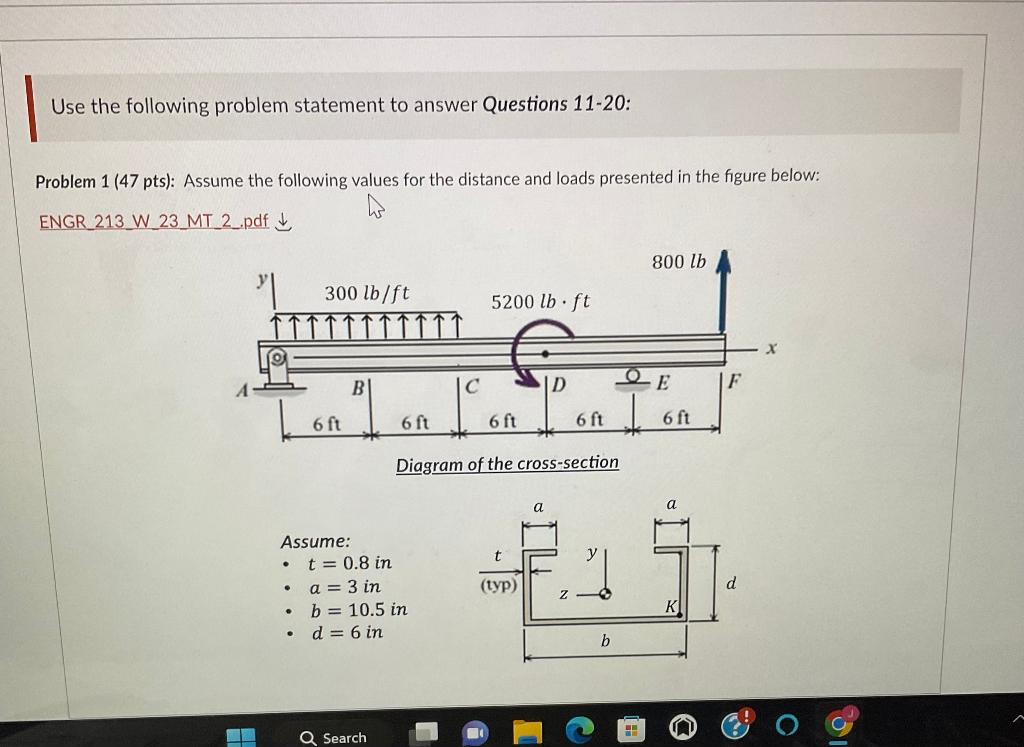 Use the following problem statement to answer | Chegg.com