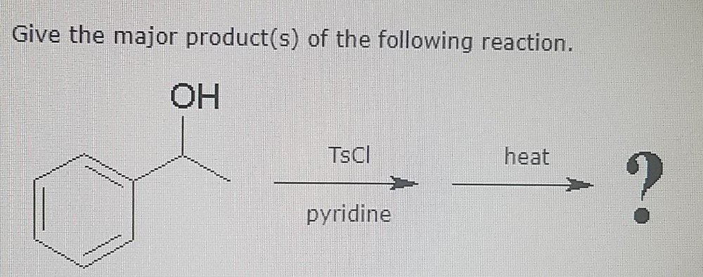 Solved Give the major product(s) of the following reaction. | Chegg.com