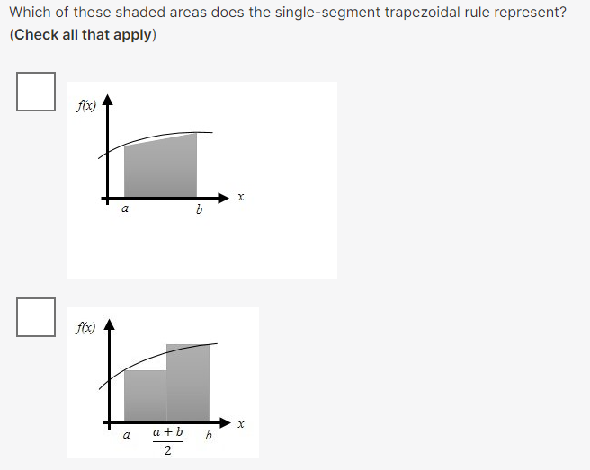 Solved Which of these shaded areas does the single-segment | Chegg.com