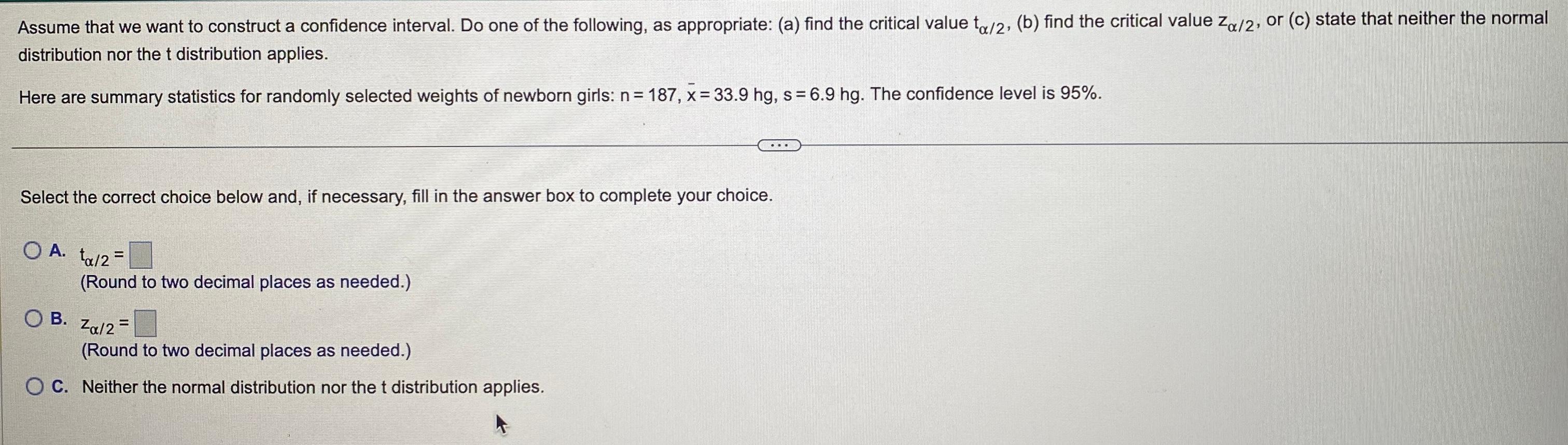 Solved Assume that we want to construct a confidence | Chegg.com