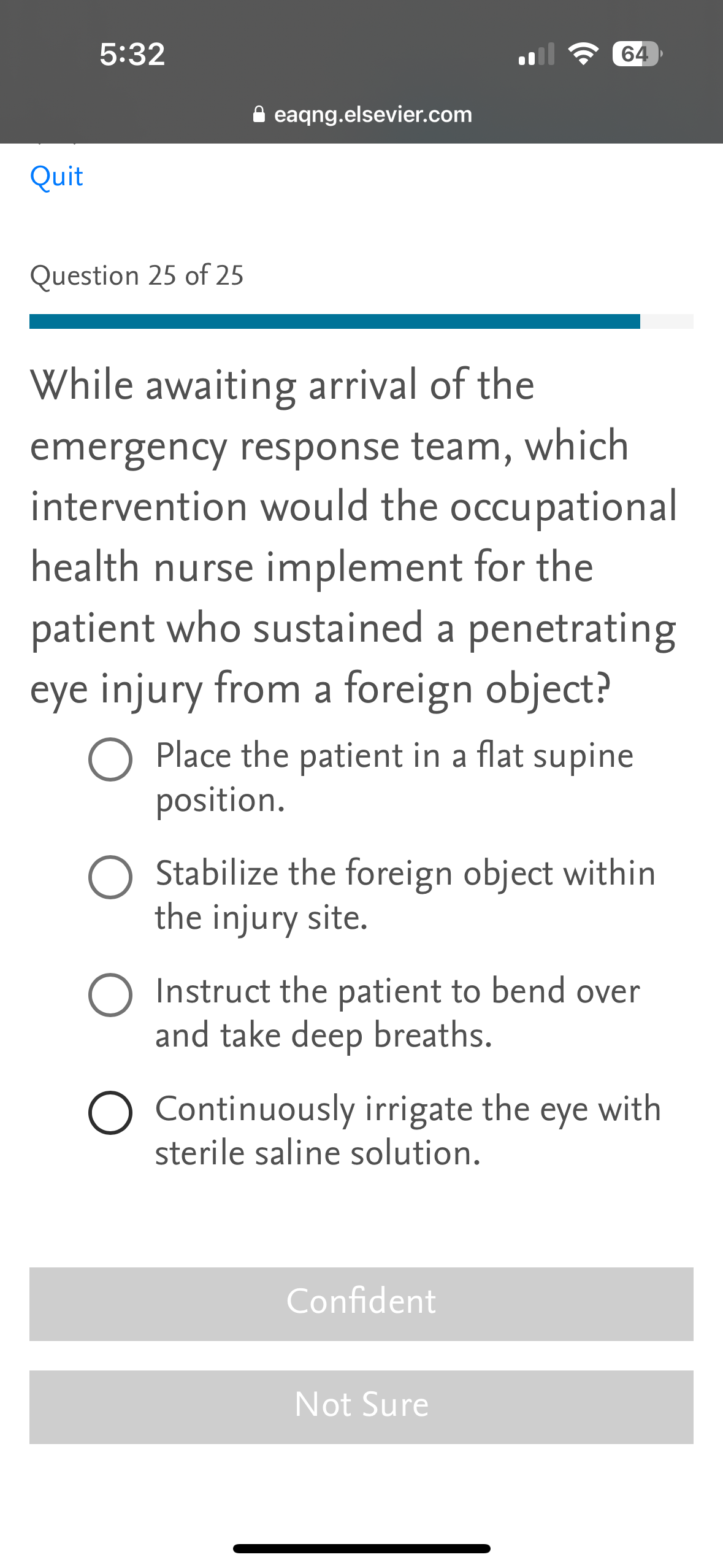 Solved While awaiting arrival of theemergency response team, | Chegg.com