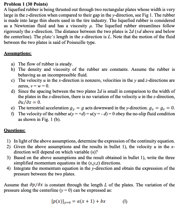 Solved A liquefied rubber is being thrusted out through two | Chegg.com