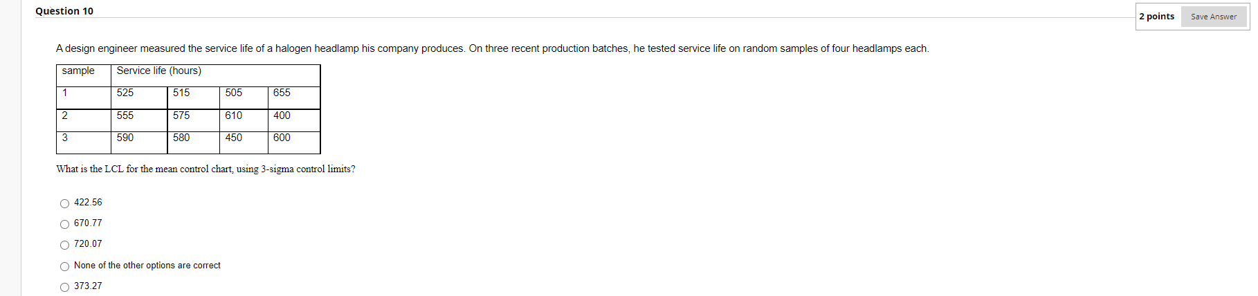 Solved What is the LCL for the mean control chart, using | Chegg.com