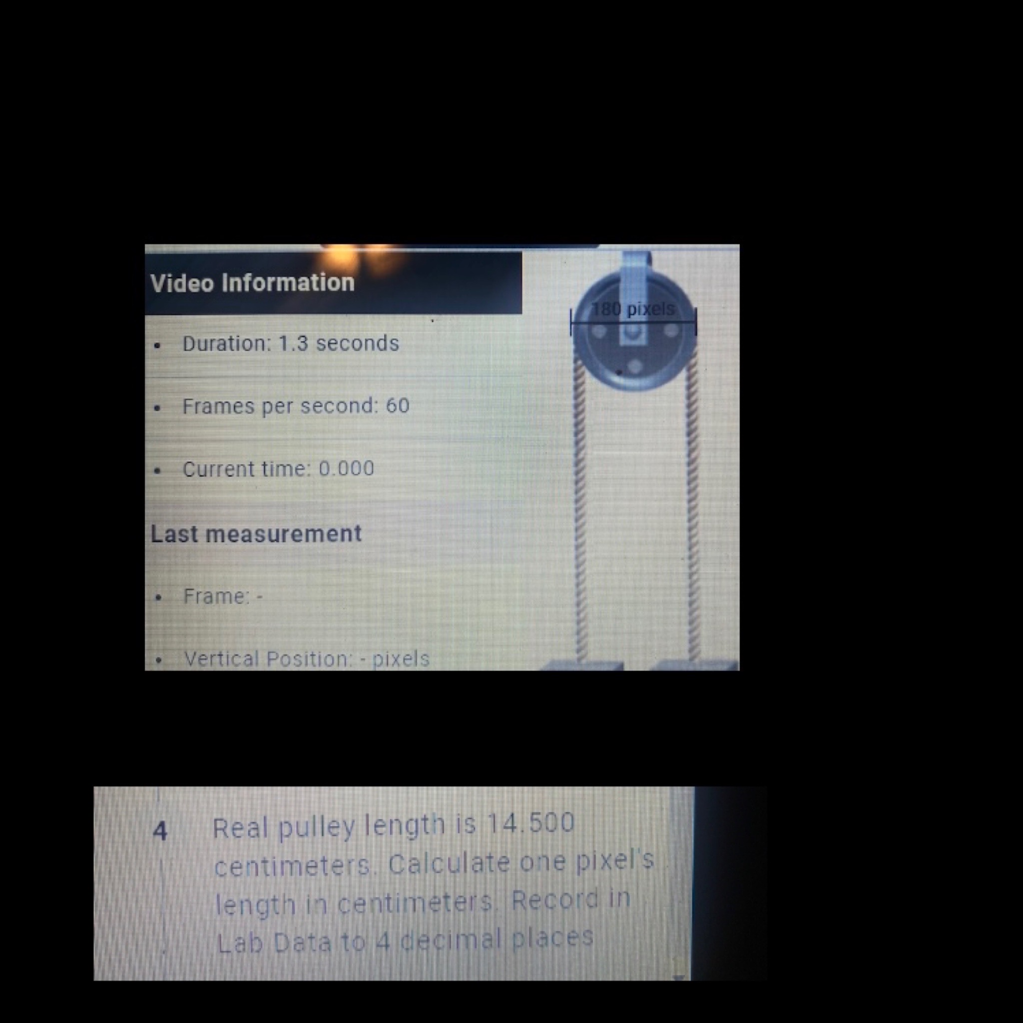 4 Real pulley length is 14.500 centimeters. Calculate | Chegg.com
