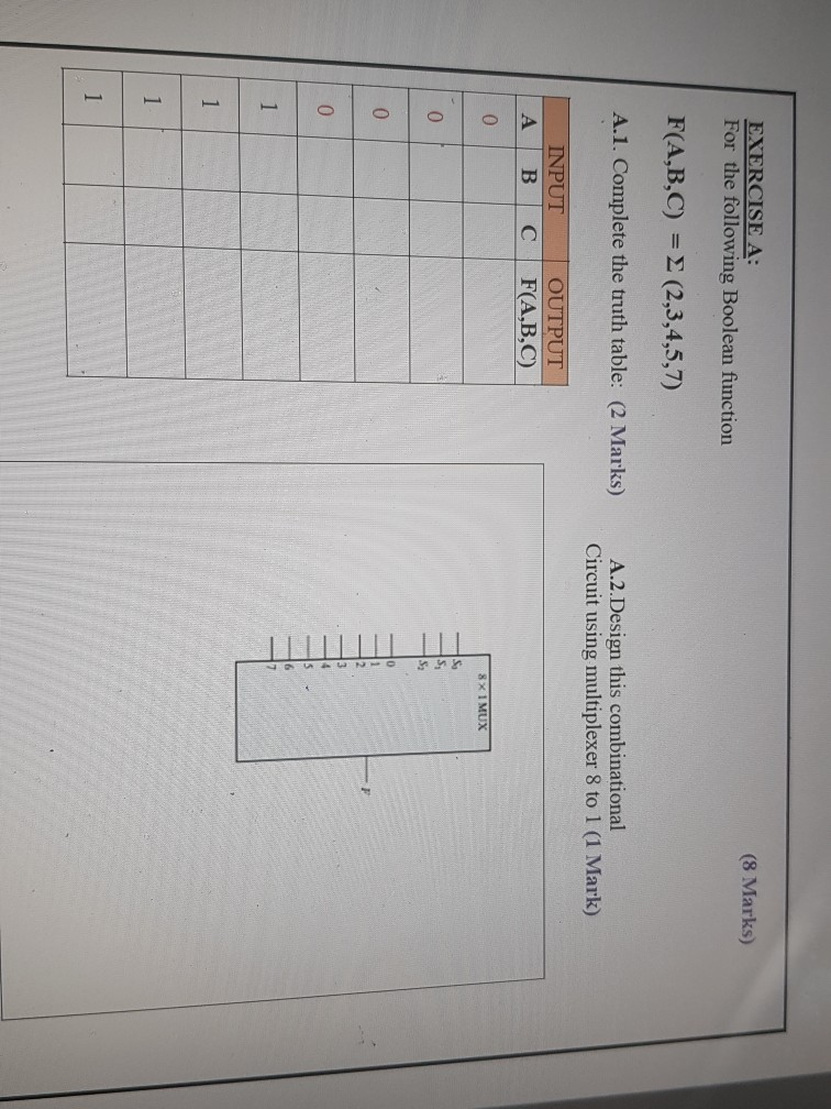 Solved A.6. Simplify your function F(A,B,C) using K-Maps and | Chegg.com