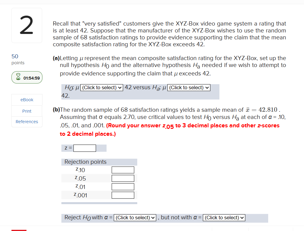 Solved Recall that "very satisfied" customers give the | Chegg.com