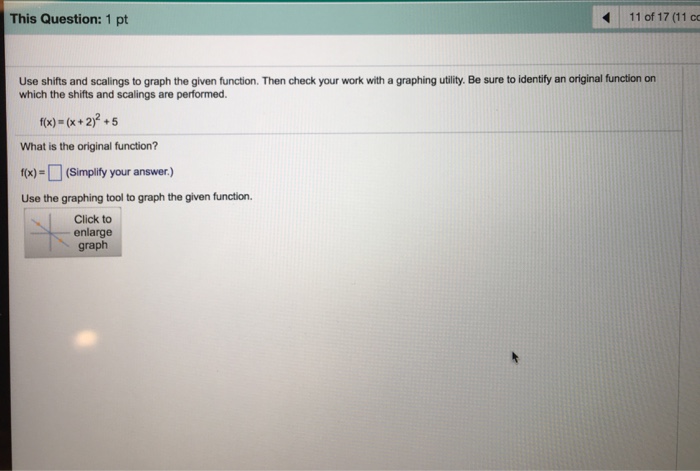 Solved Use shifts and scalings to graph the given function. | Chegg.com
