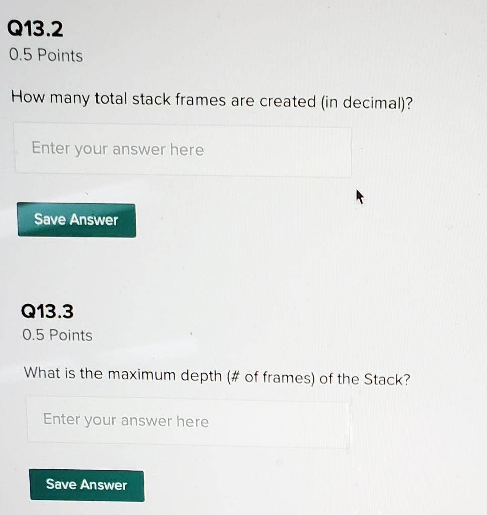 Solved Q13 1.5 Points Answer the following questions about | Chegg.com
