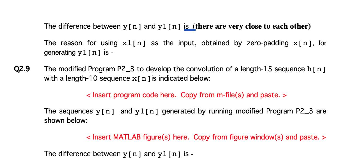 Solved Project 2.3 Convolution A copy of Program P2_3 is | Chegg.com