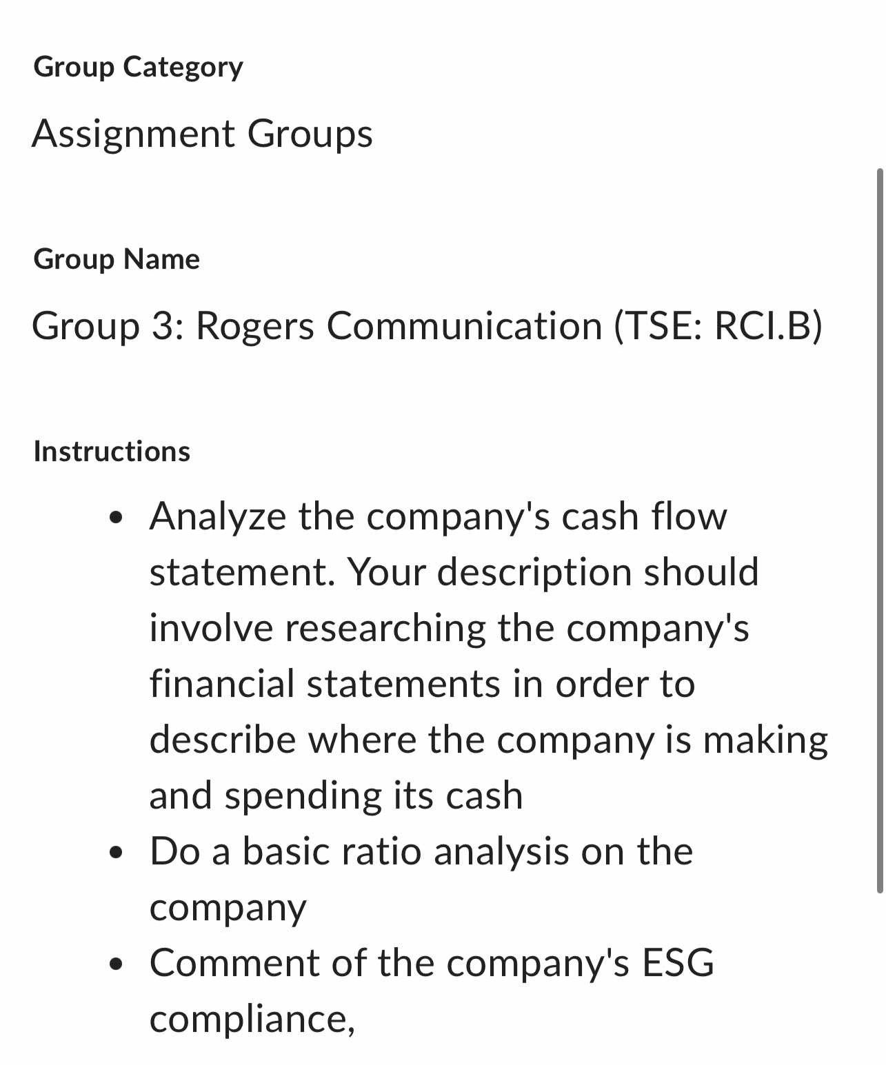 Solved Group CategoryAssignment GroupsGroup NameGroup 3: | Chegg.com