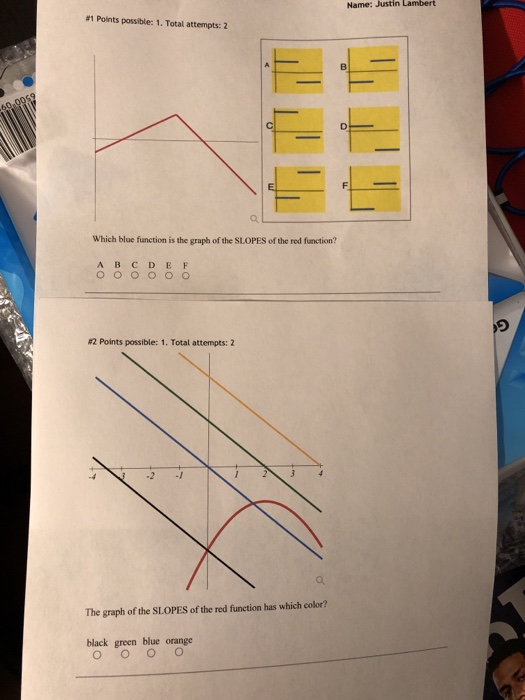 Solved Name: Justin Lambert #1 Points possible: 1 . Total | Chegg.com