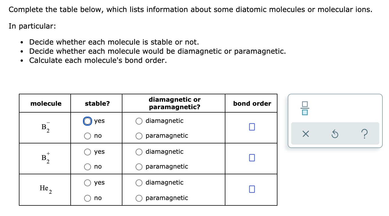 Solved Complete the table below, which lists information | Chegg.com