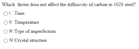 Solved Which factor does not affect the diffusivity of | Chegg.com