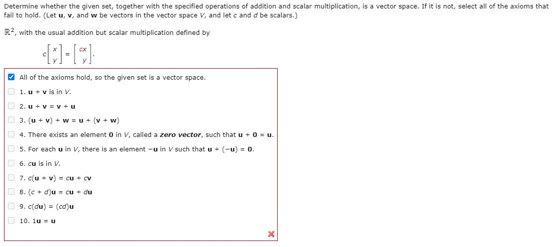 Solved Determine whether the given set, together with the | Chegg.com