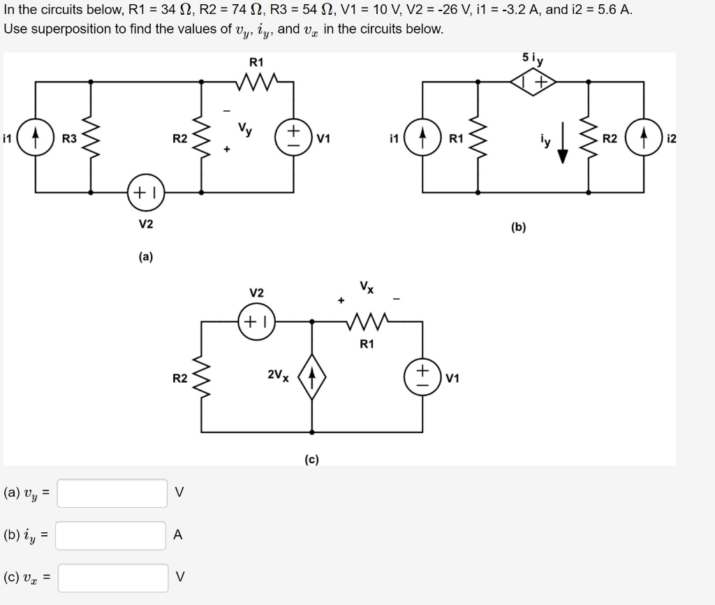 Solved In the circuits below, R1 = 34 Ω, R2 = 74 Ω, R3 = 54 | Chegg.com