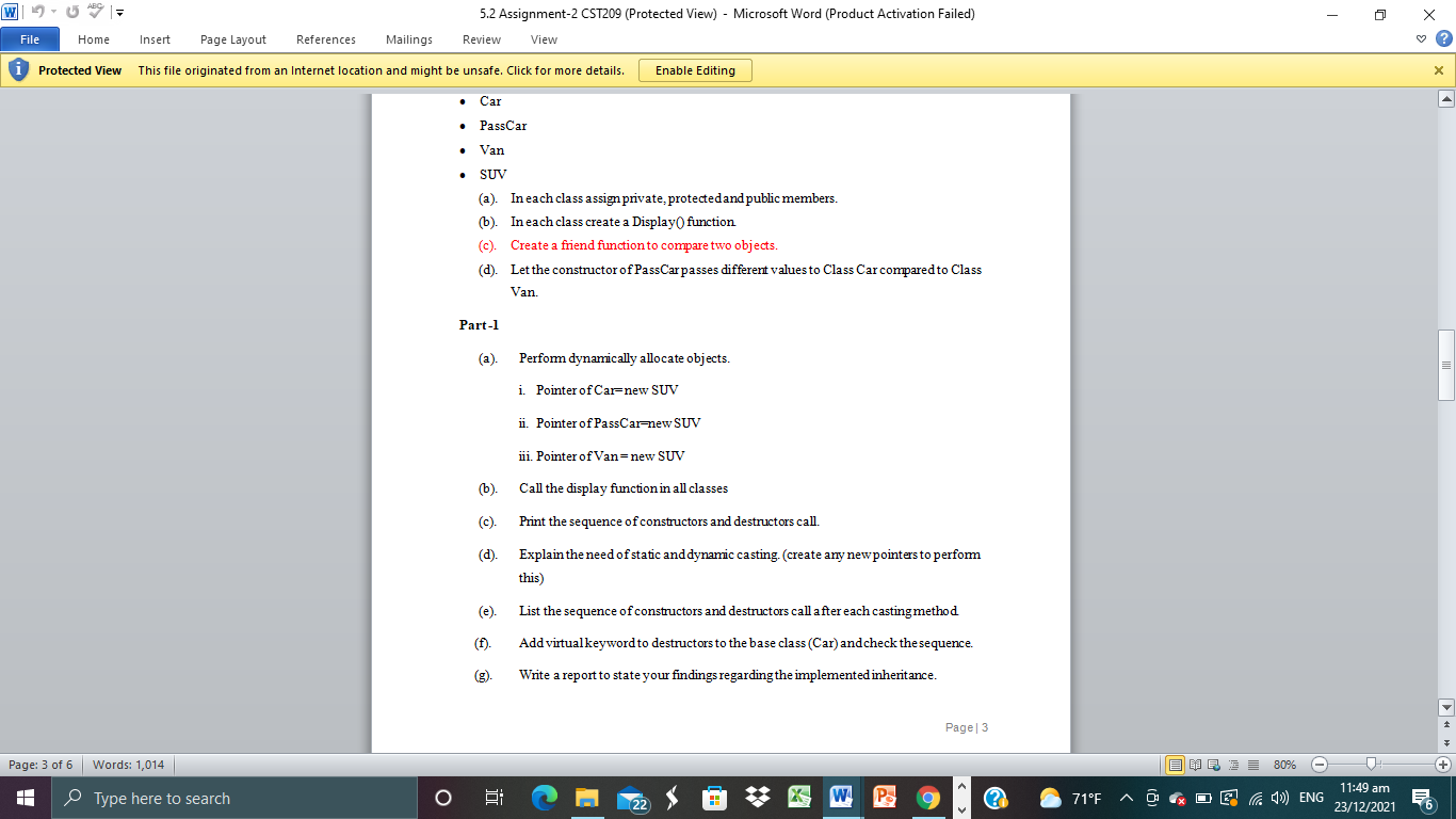 Solved - X W9 - UAB File Home 5.2 Assignment-2 CST209 | Chegg.com