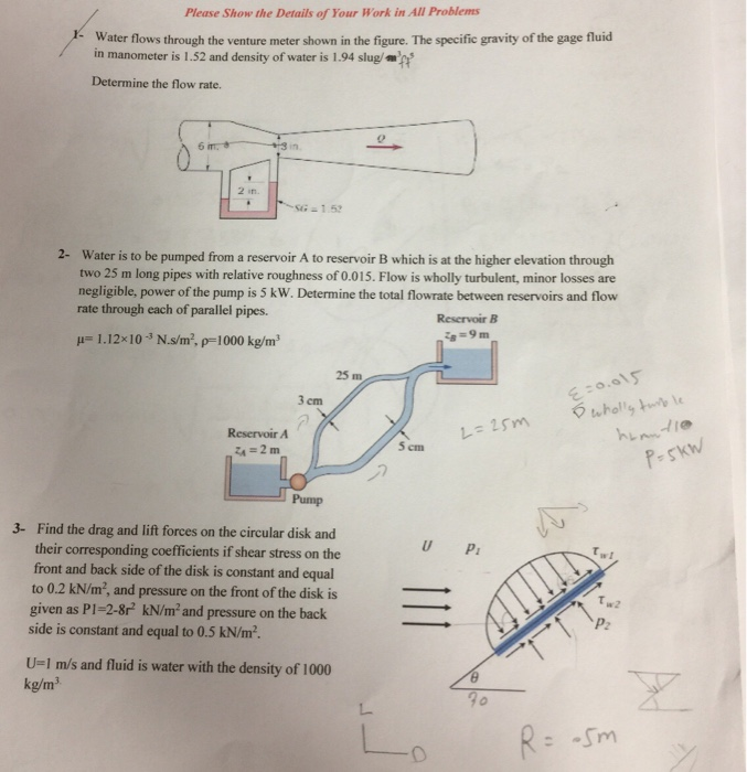 Solved Please solve the attached problems 1 through 3 in | Chegg.com