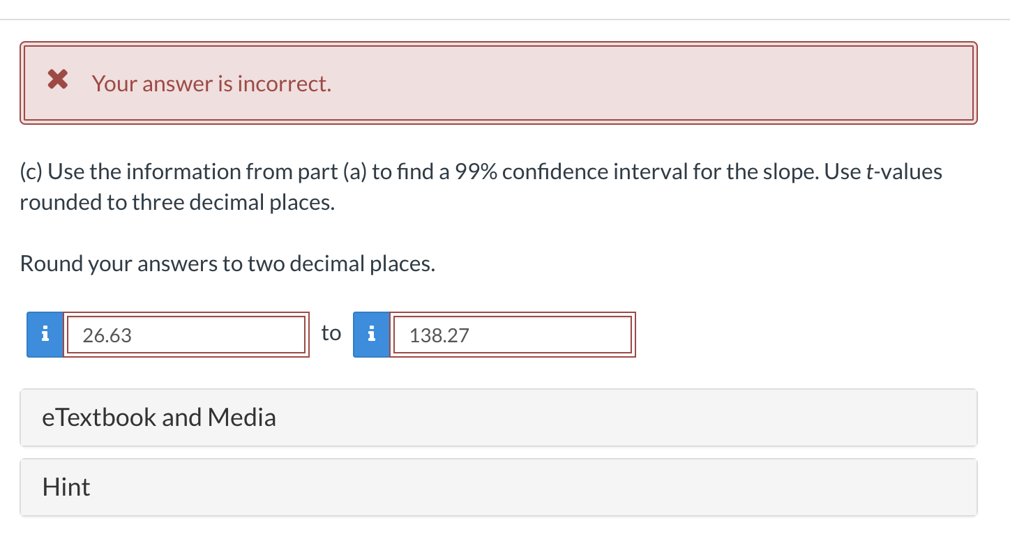 Solved Computer output for a regression line to predict the | Chegg.com