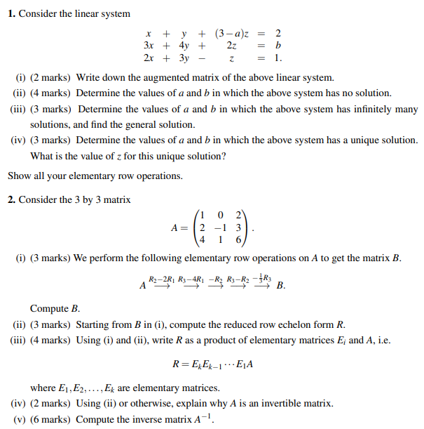 Solved 3. (10 marks) Let X and Y be two 6 by 6 matrices. We | Chegg.com