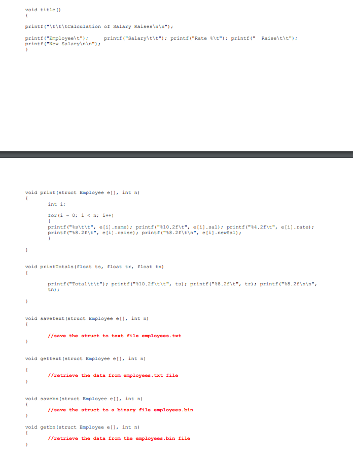 Solved Program Set 1 Write a C program to calculate salary | Chegg.com