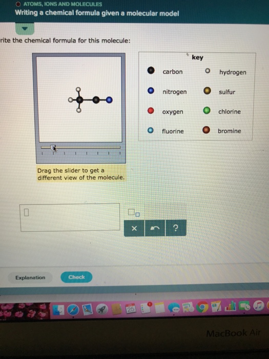Solved O ATOMS, IONS AND MOLECULES Writing a chemical | Chegg.com