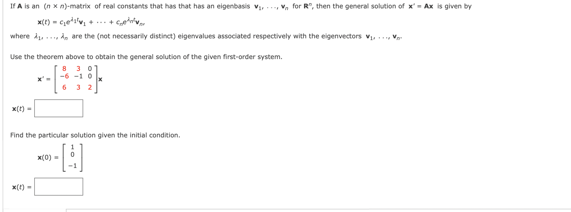 Solved If A is an (n×n)-matrix of real constants that has | Chegg.com
