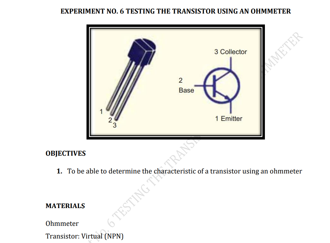 Transistor Polarity Identification