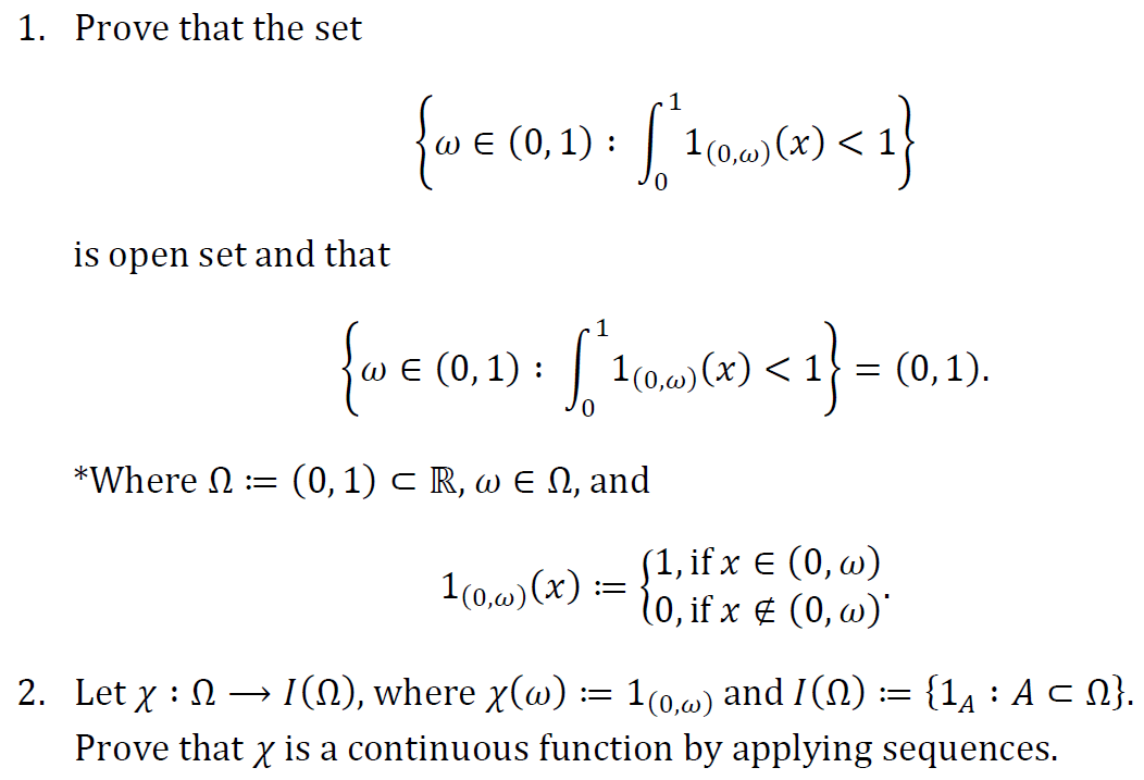 Solved This Is Real Analysis And Topology Advanced