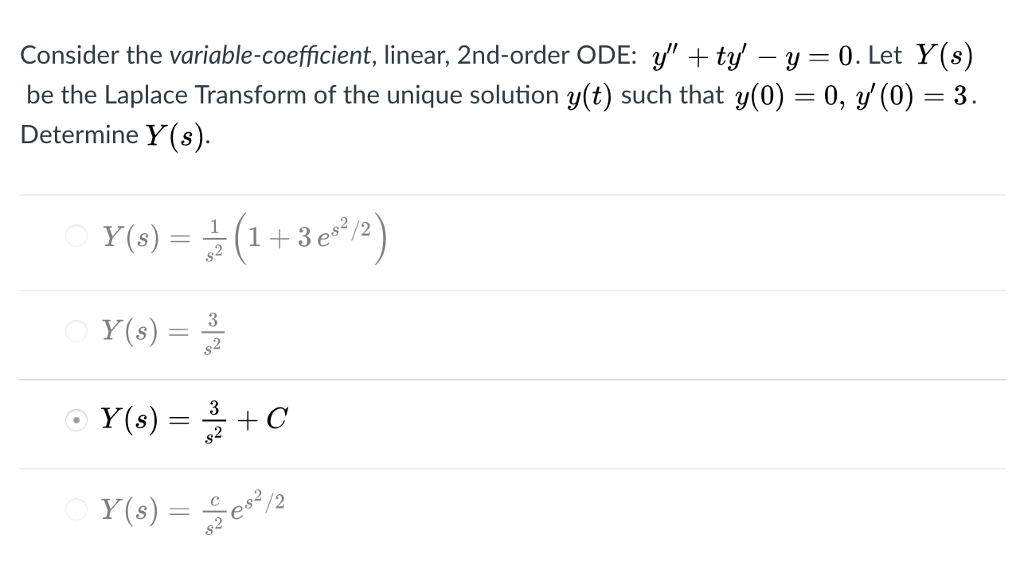 Solved Consider the variable-coefficient, linear, 2nd-order | Chegg.com