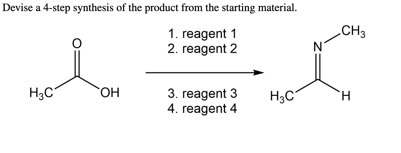 Solved Devise a 4-step synthesis of the product from the | Chegg.com