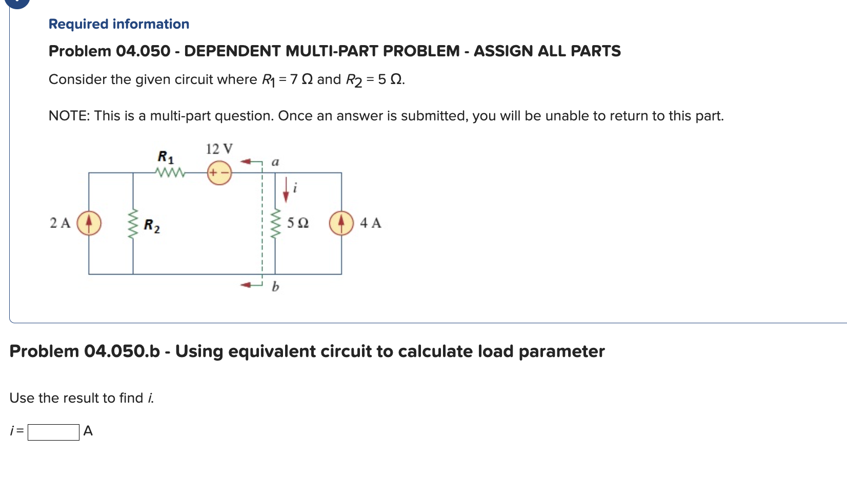 Solved Required information Problem 04.050 - DEPENDENT | Chegg.com