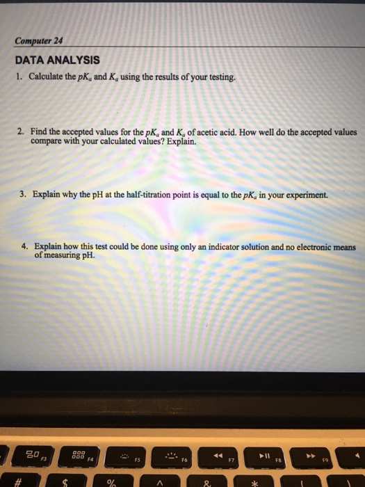 Solved Page Advanced Chemistry with Vernier Computer 24 | Chegg.com