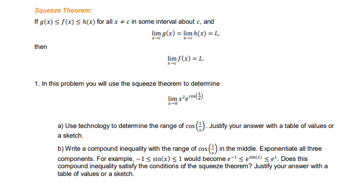 Solved If g(x)≤f(x)≤h(x) for all x =c in some interval about | Chegg.com