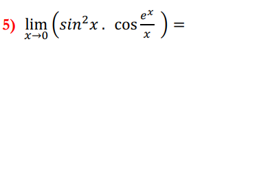 Solved 5) lim (sinºx. cos) = 11 | Chegg.com