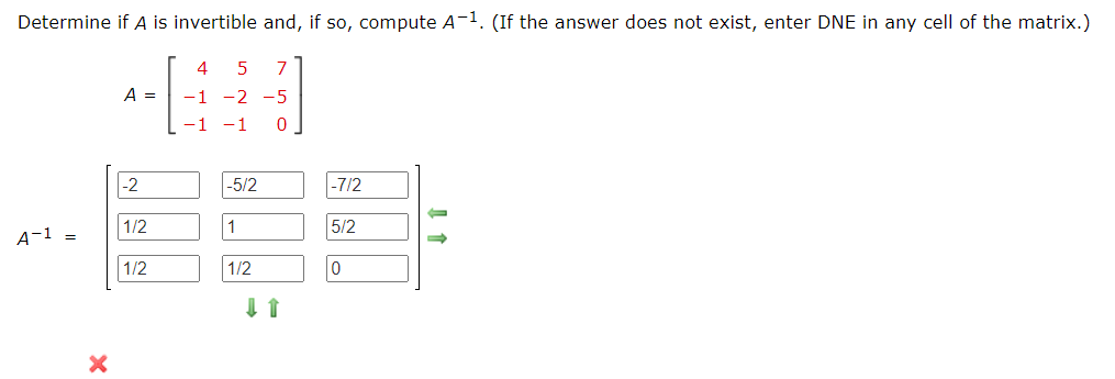 Solved Determine if A is invertible and, if so, compute A−1. | Chegg.com