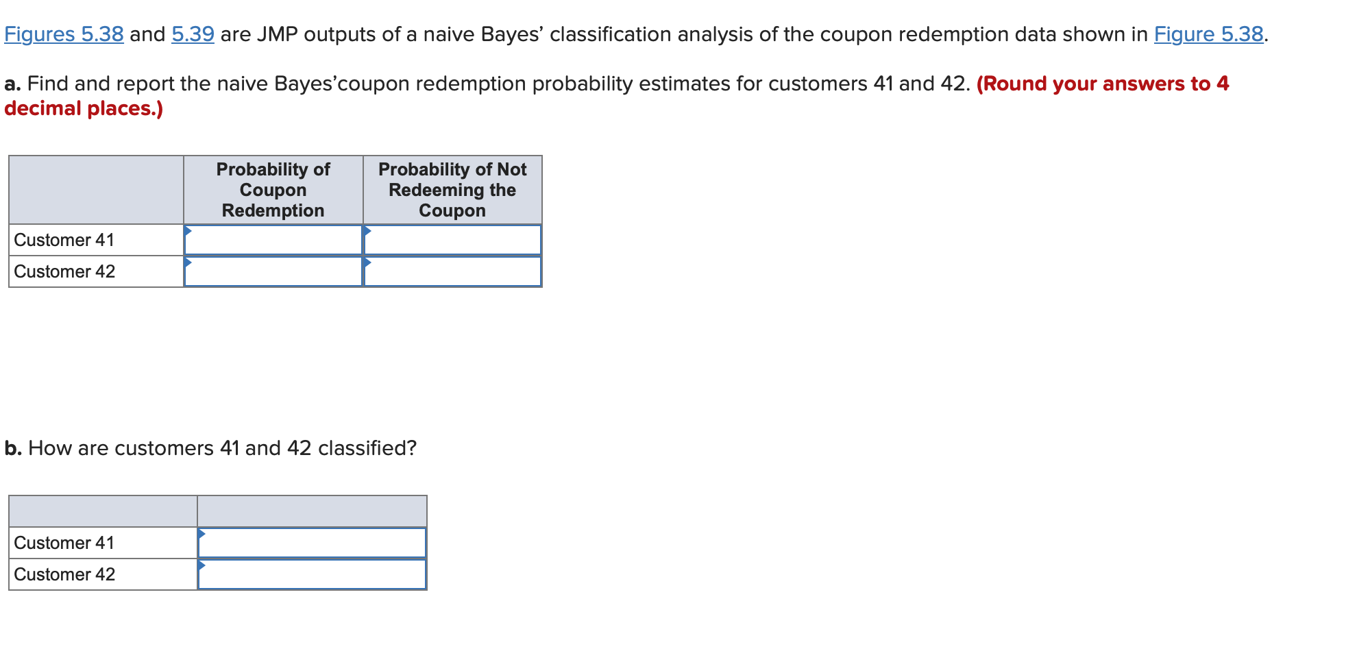 Solved Figures 5.38 and 5.39 are JMP outputs of a naive | Chegg.com