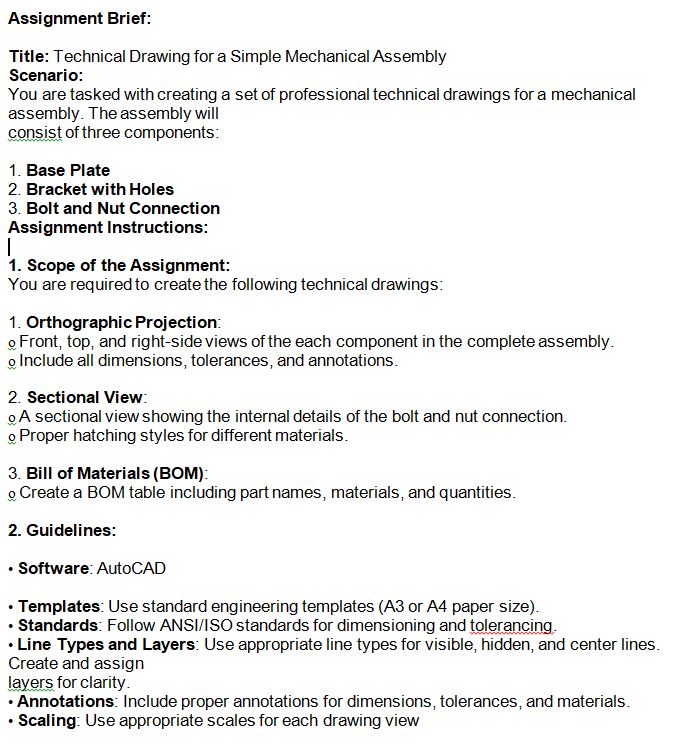 I want you to ﻿draw this assignment using autocad and | Chegg.com