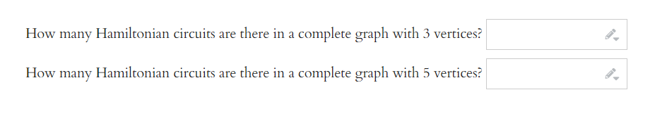 Solved How many Hamiltonian circuits are there in a complete | Chegg.com