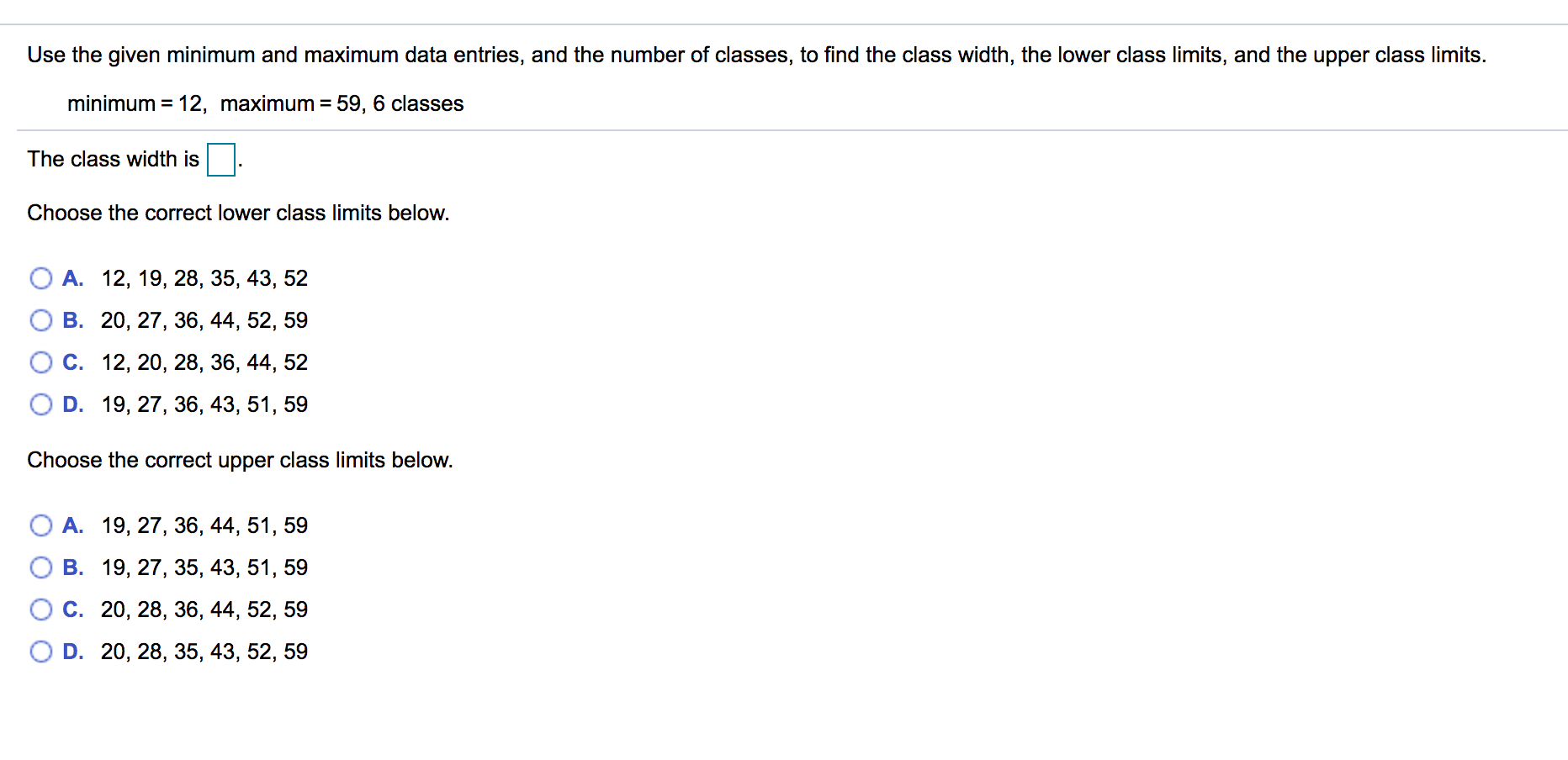 Solved Choose the correct actual data entries below. Use the | Chegg.com
