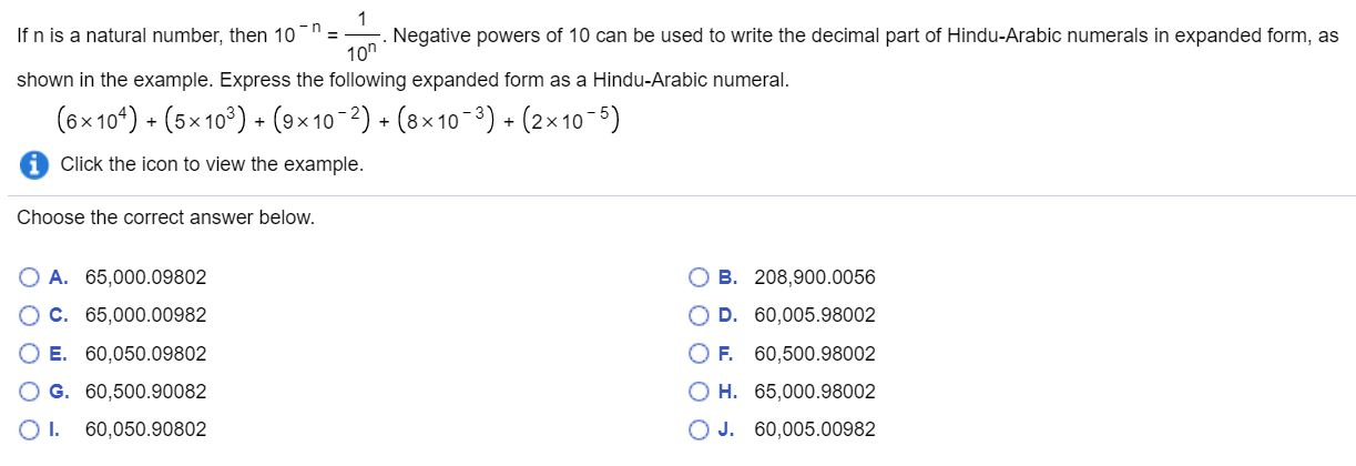 Solved 10n 1 If n is a natural number, then 10-n = Negative | Chegg.com