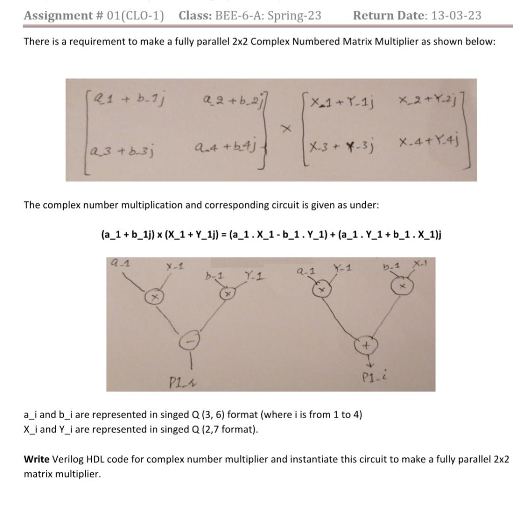 There is a requirement to make a fully parallel 2×2 | Chegg.com