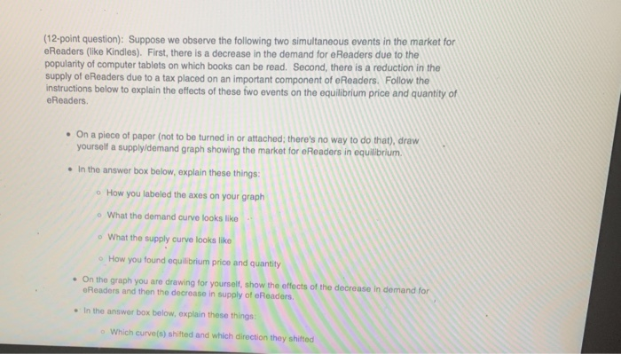 Solved (12-point question): Suppose we observe the following | Chegg.com