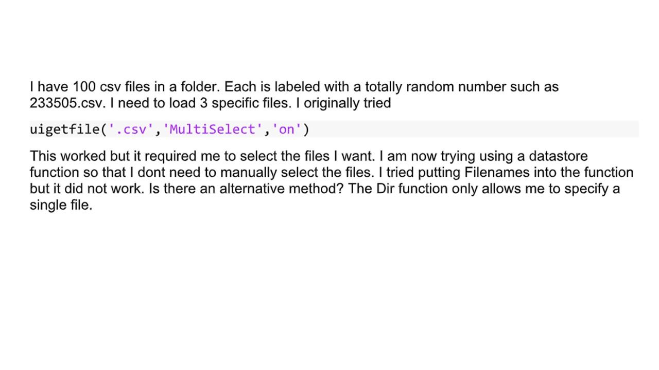 Solved I have 100 csv files in a folder. Each is labeled | Chegg.com