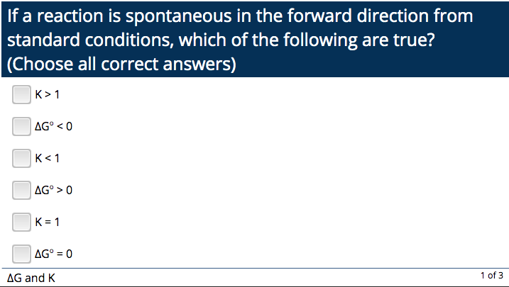 Solved If a reaction is spontaneous in the forward direction | Chegg.com