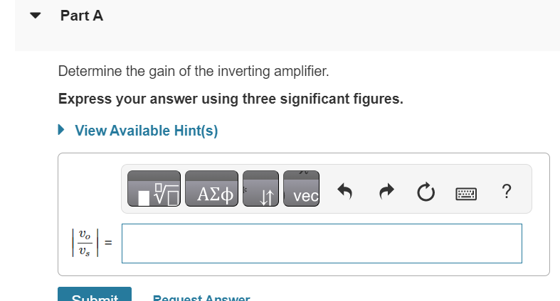 Solved Figure 1 of 1Determine the gain of the inverting | Chegg.com