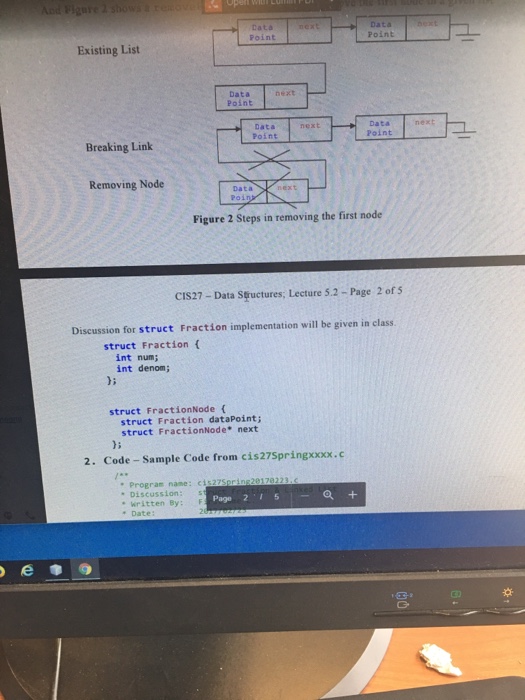 Lecture 5.1 Topics 1. Linked List Operations - | Chegg.com