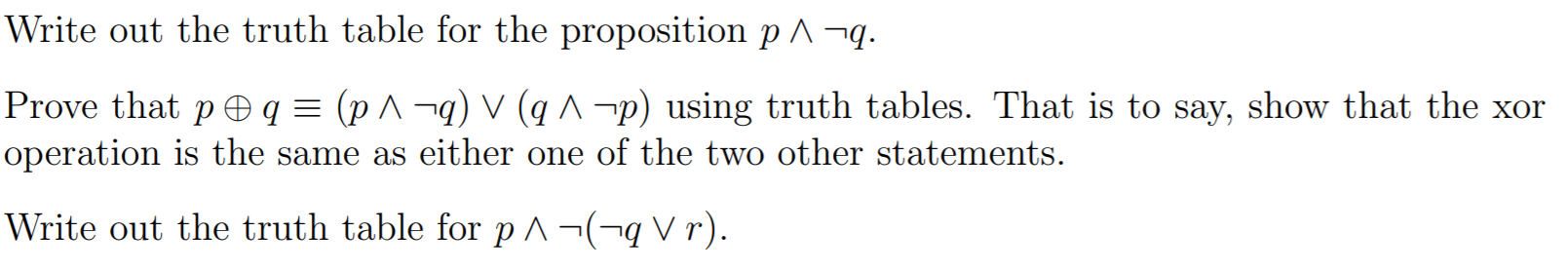 Solved Write out the truth table for the proposition p1-9. | Chegg.com