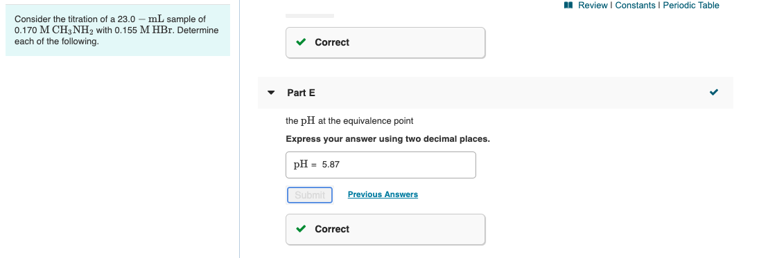 Solved MI Review | Constants Periodic Table Consider the | Chegg.com