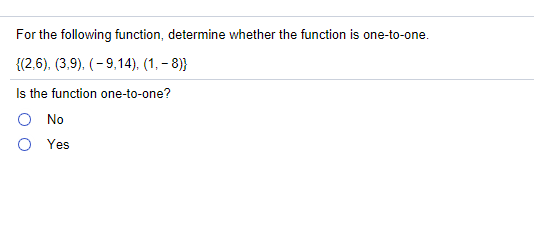 Solved For the following function, determine whether the | Chegg.com